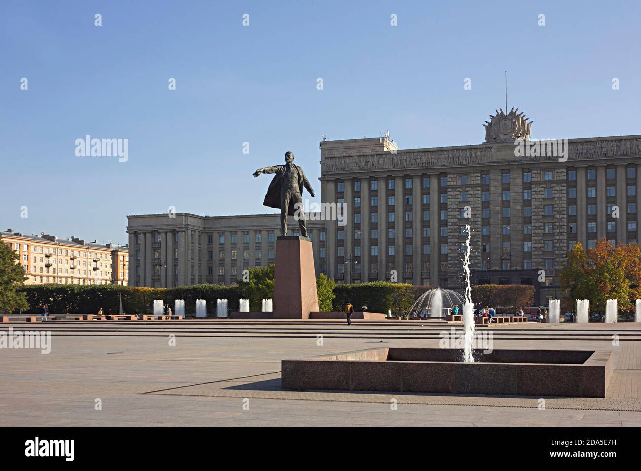 St. Petersburg, Russia, October 02, 2020. The architectural ensemble of ...