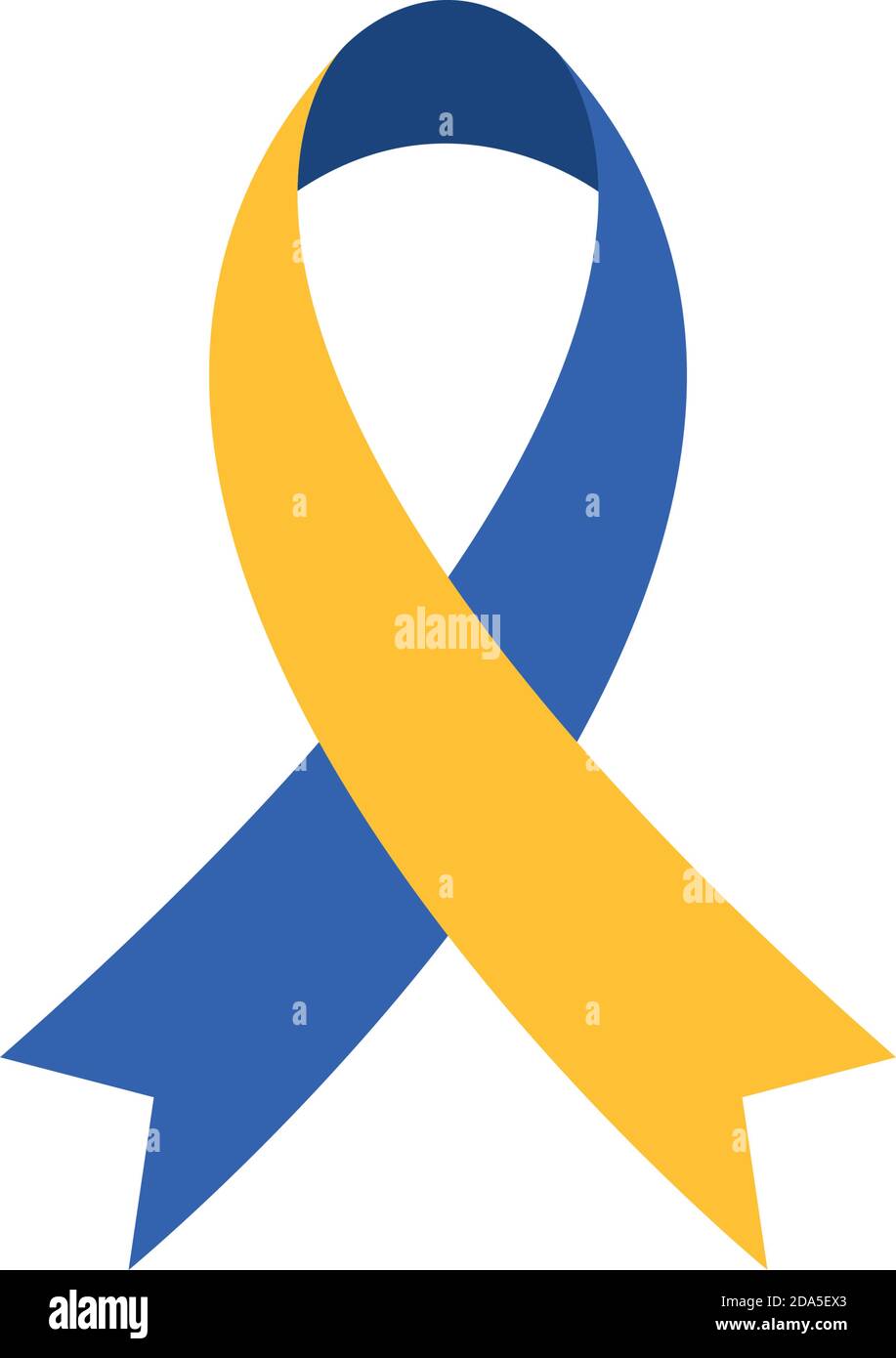 syndrome down ribbon campaign vector illustration design Stock Vector ...