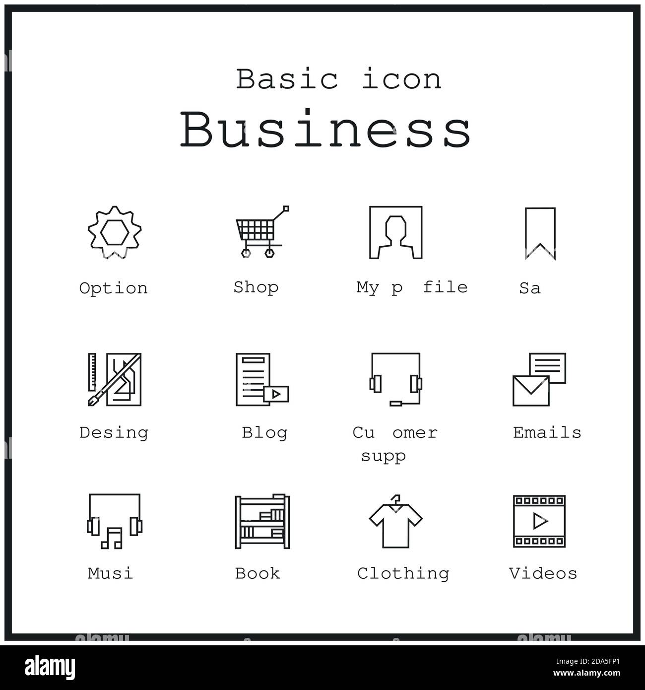 Commerce iconography Stock Vector Images - Alamy