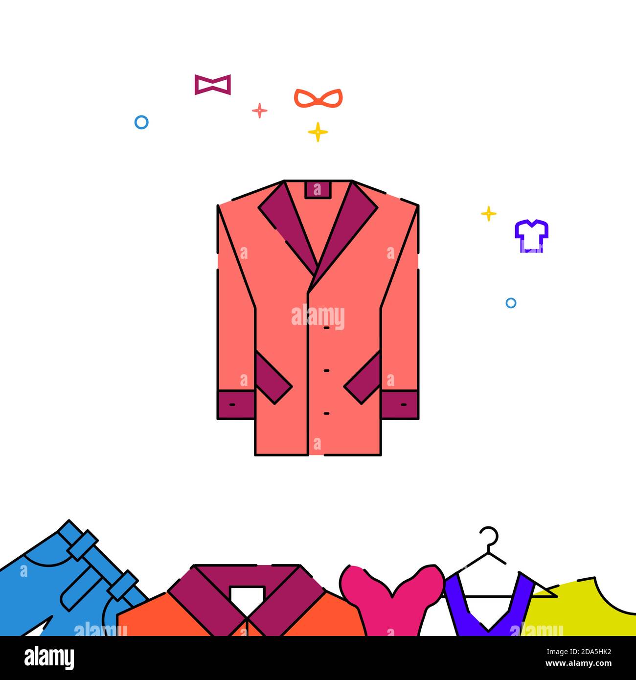 Coat dress Stock Vector Images - Alamy