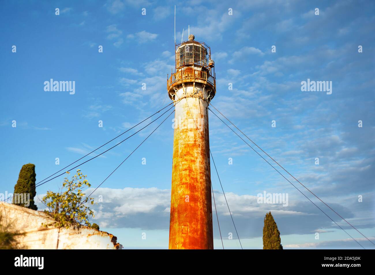 Old rusty lighthouse Stock Photo - Alamy