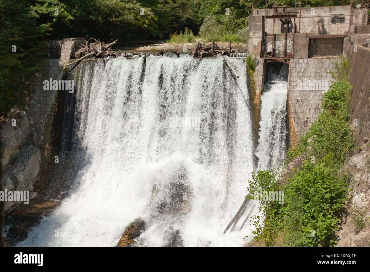 Old abandoned hydroelectric power plant Stock Photo - Alamy