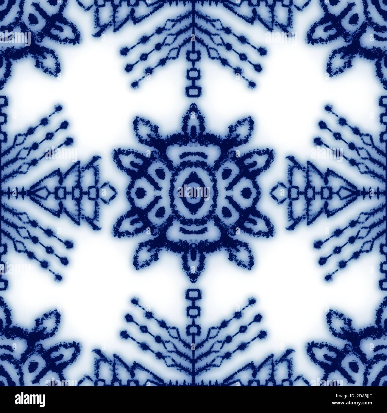 Seamless classic blue and white ceramic design Stock Photo - Alamy