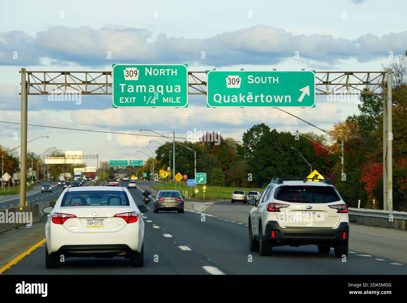 Allentown, Pennsylvania, U.S.A - October 20, 2020 - Traffic on Route ...