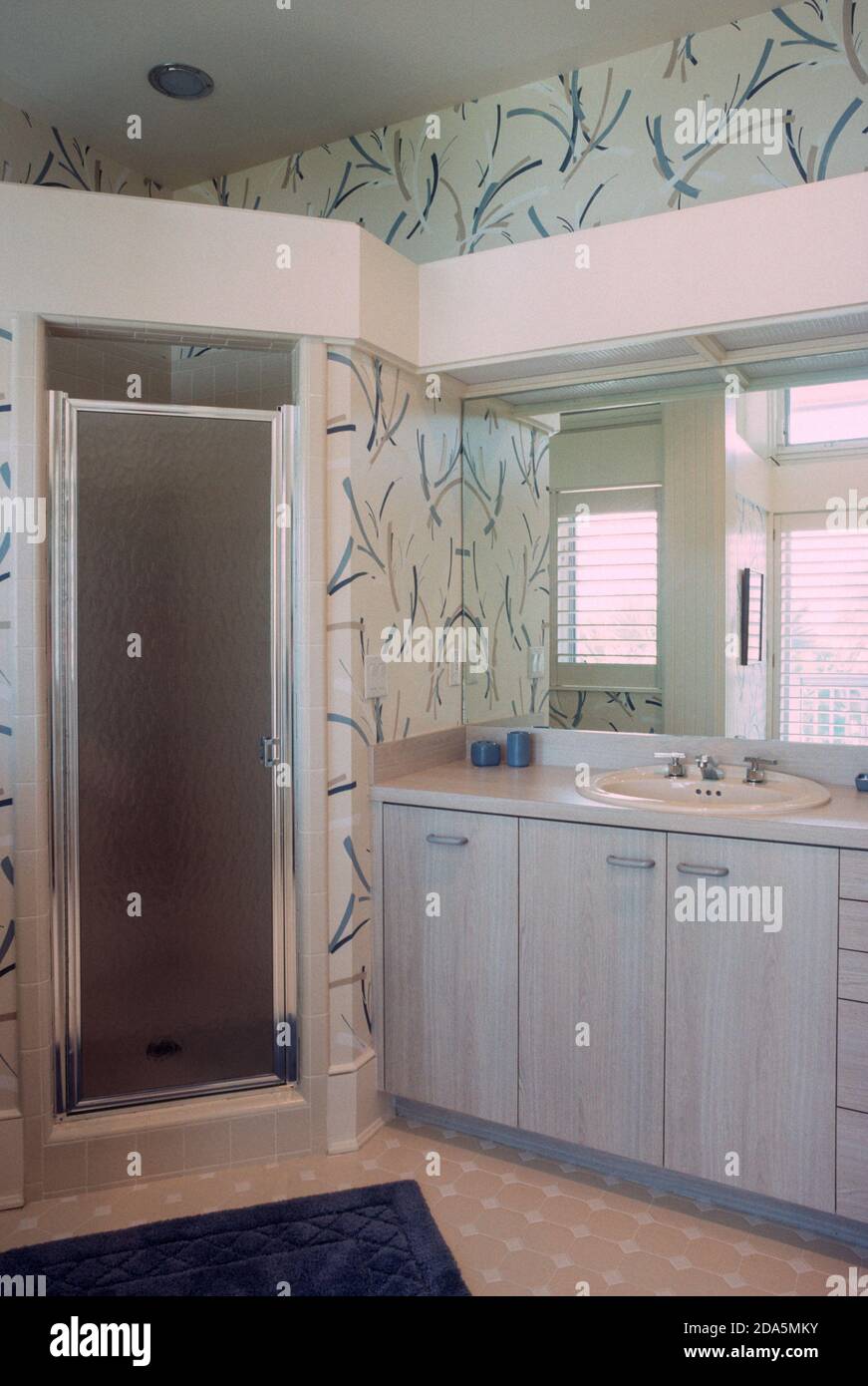 Bathroom Interior, USA 1990s Stock Photo - Alamy