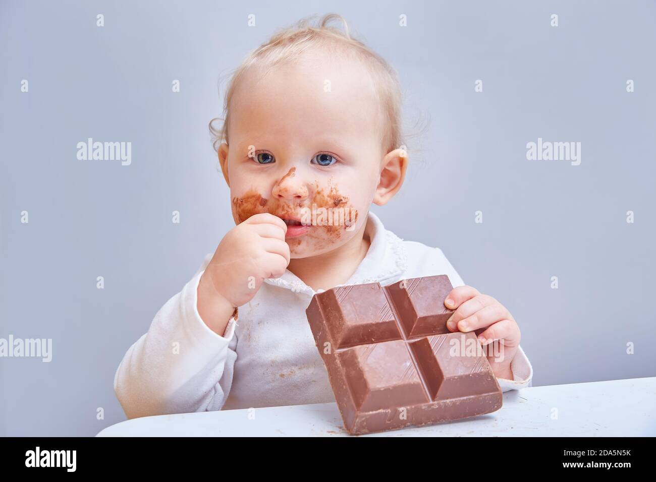Cute Fat Baby Eating