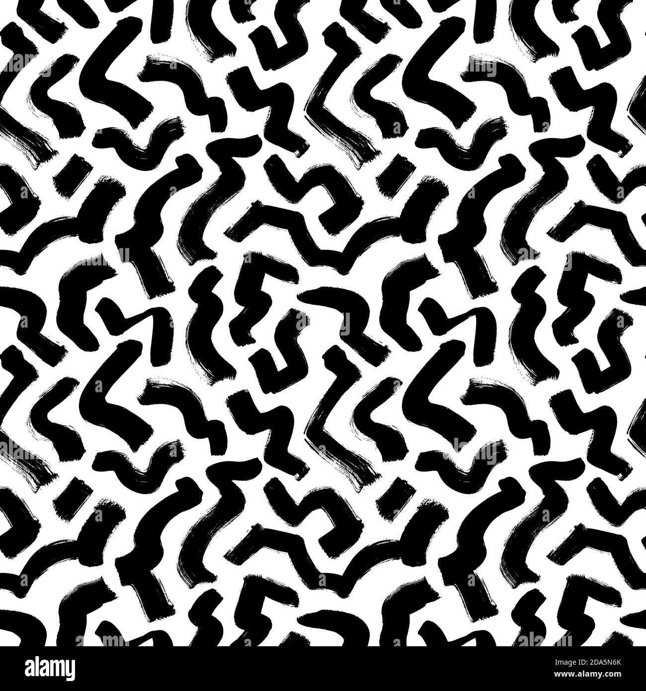 Hand drawn circular lines vector seamless pattern Stock Vector Image ...