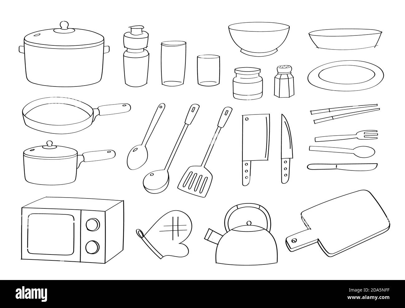 Cartoon kitchen utensil hi-res stock photography and images - Alamy