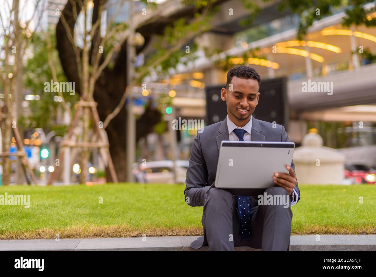 African male laptop hi-res stock photography and images - Alamy