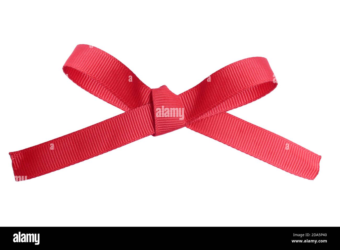 Red ribbon isolated over white background Stock Photo - Alamy
