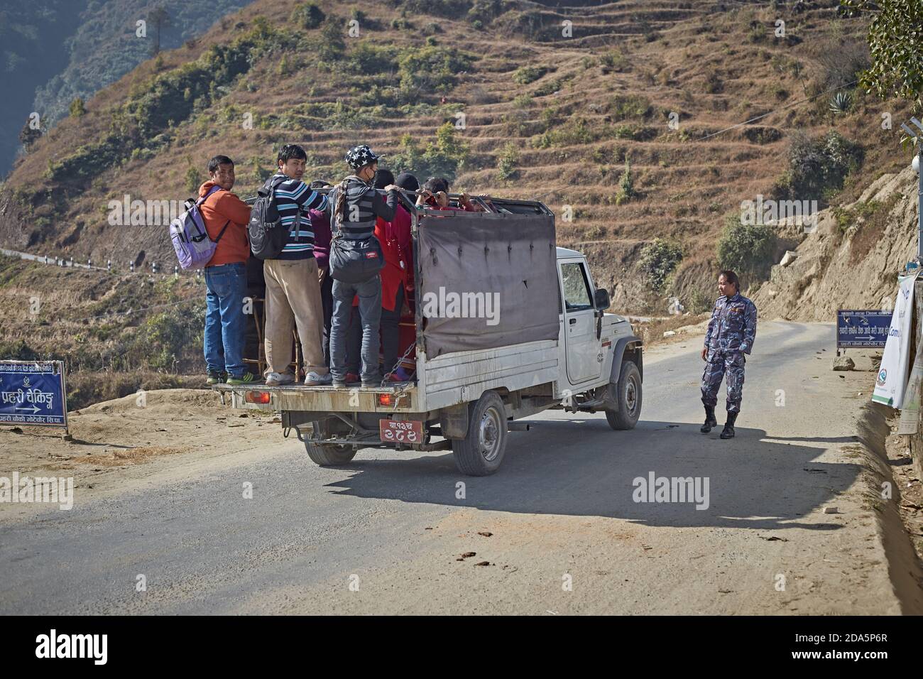 Nepal traffic police hi-res stock photography and images - Alamy