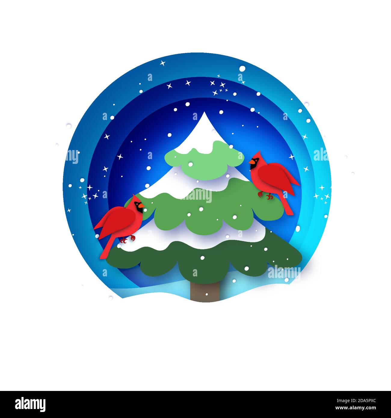 Christmas cardinal Stock Vector Images - Alamy
