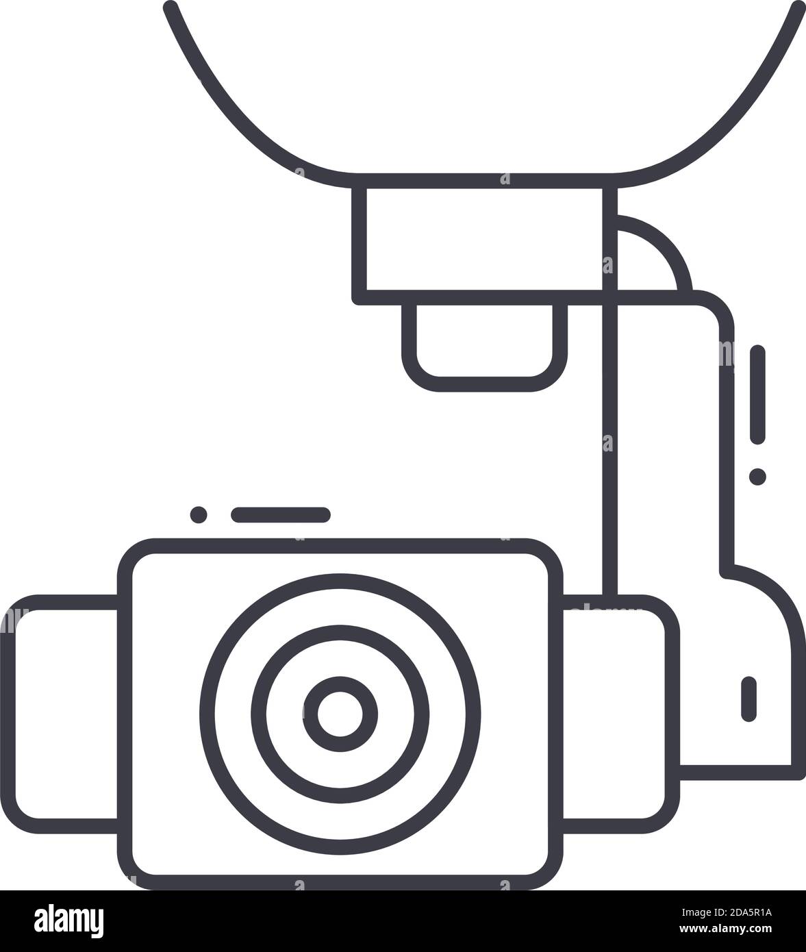 Advanced stabilize icon, linear isolated illustration, thin line vector ...