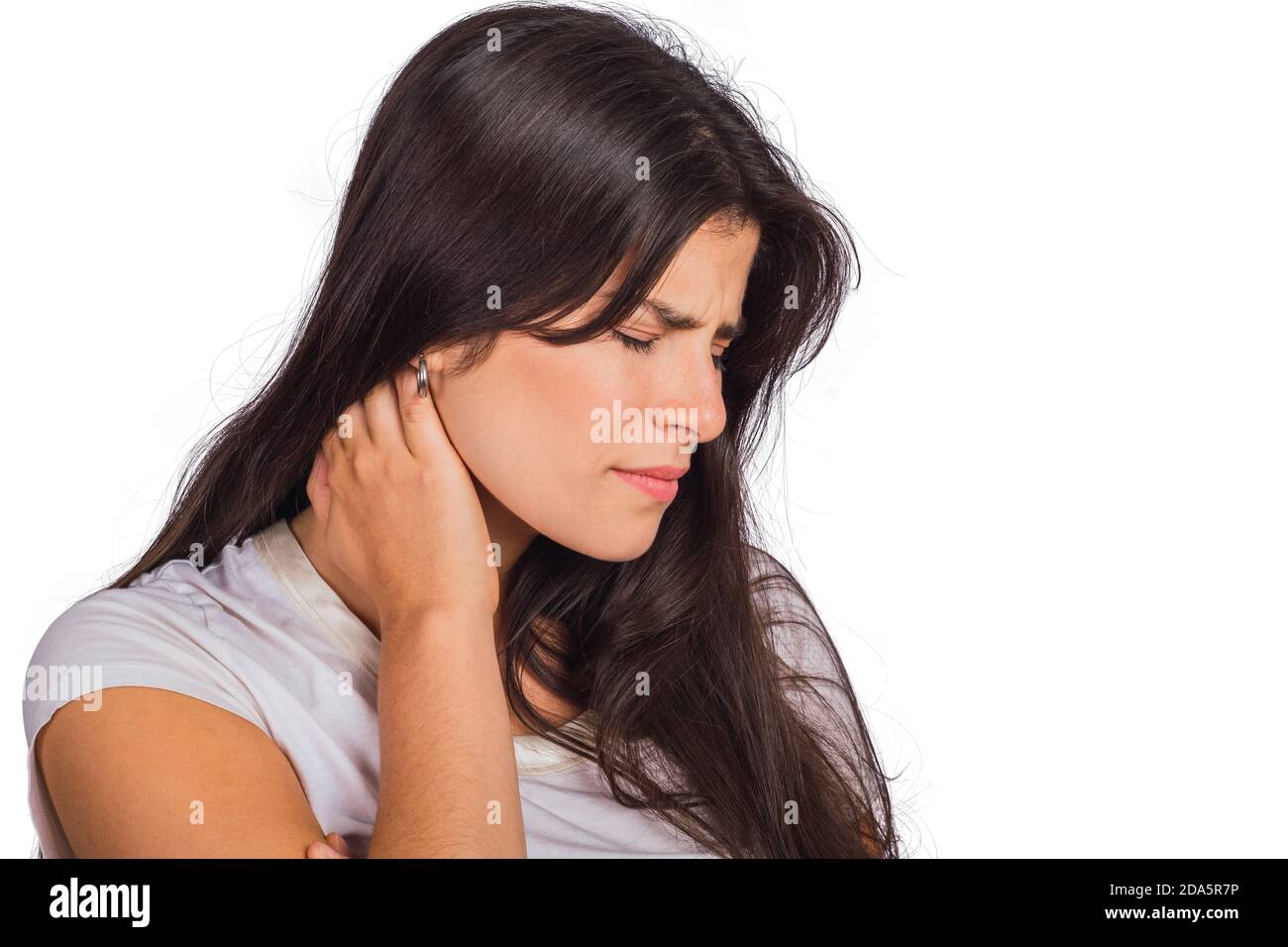 Woman neck pain hi-res stock photography and images - Alamy
