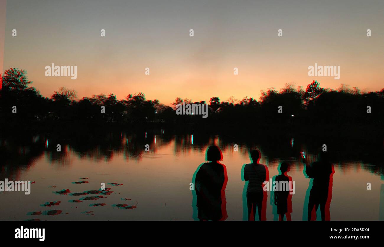 Abstract RGB glitch background, Color double exposure Stock Photo - Alamy