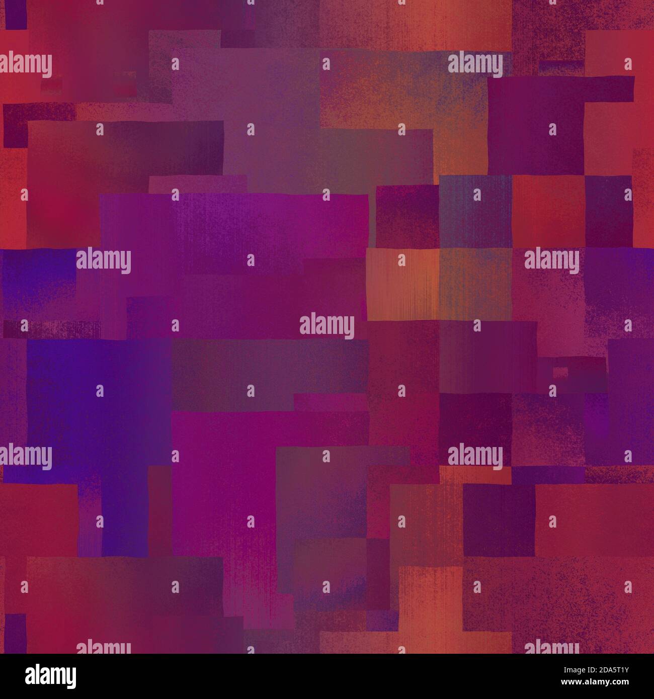 Seamless rectangle geo tile mosaic pattern swatch Stock Photo - Alamy