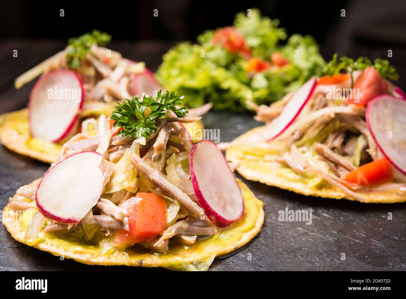 Hard shell Nachos with vegetables Stock Photo - Alamy