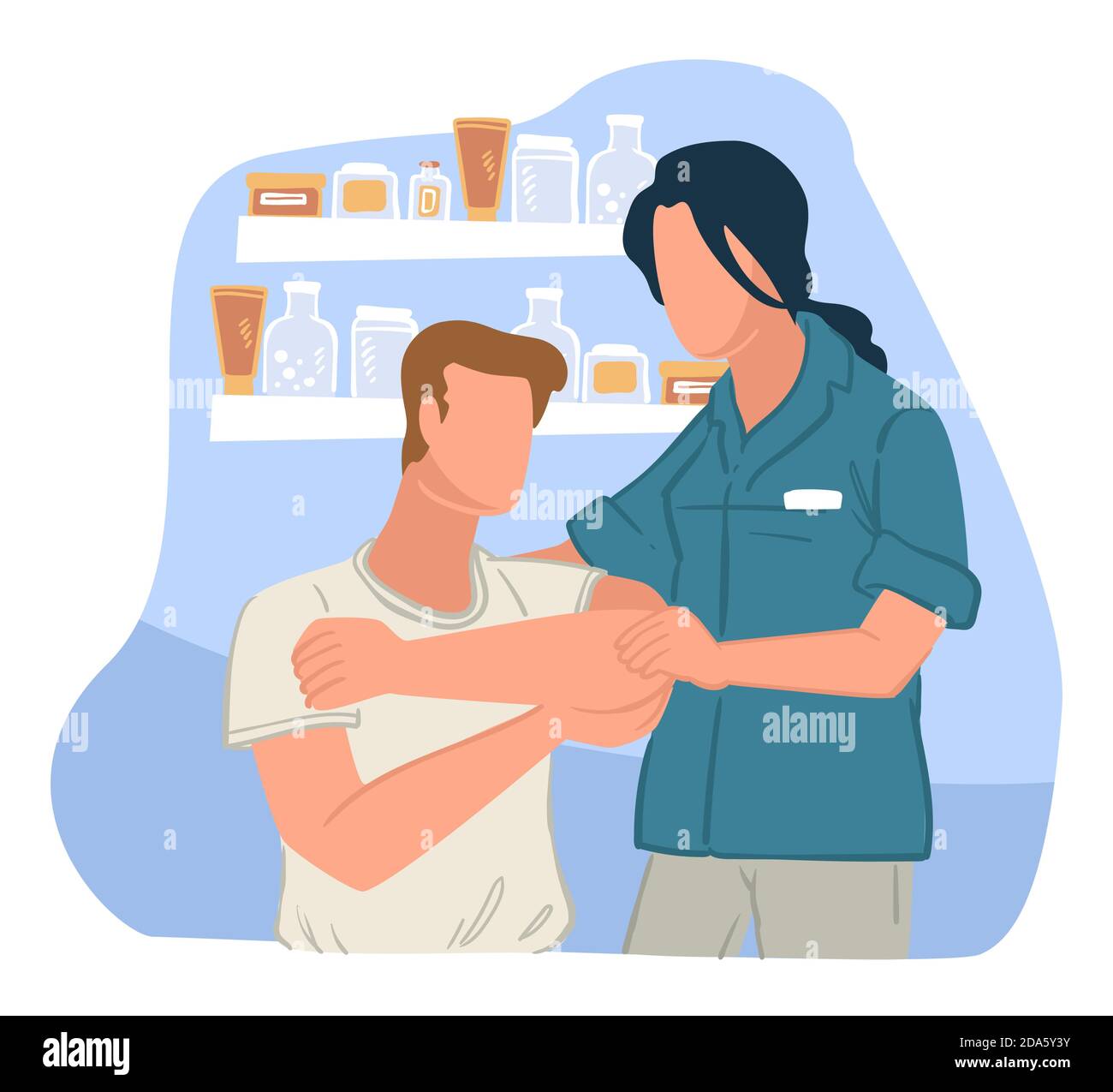 Pharmacy client Cut Out Stock Images & Pictures - Alamy