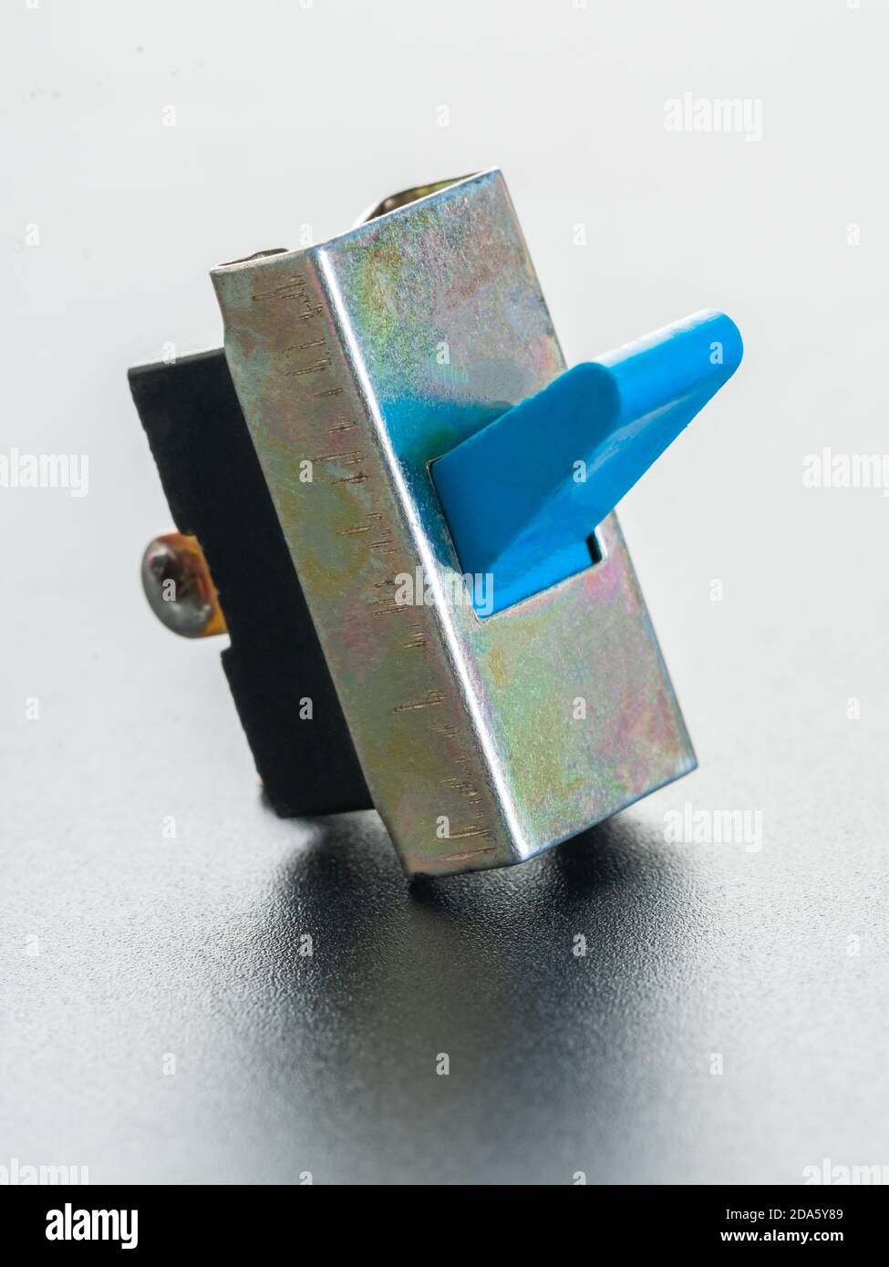 radio component switch close-up on a light background Stock Photo - Alamy