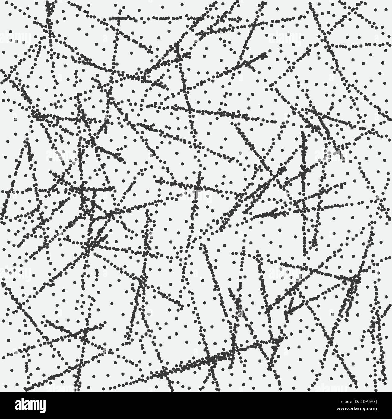 Black and white graphic vector pattern with dotted lines with different ...