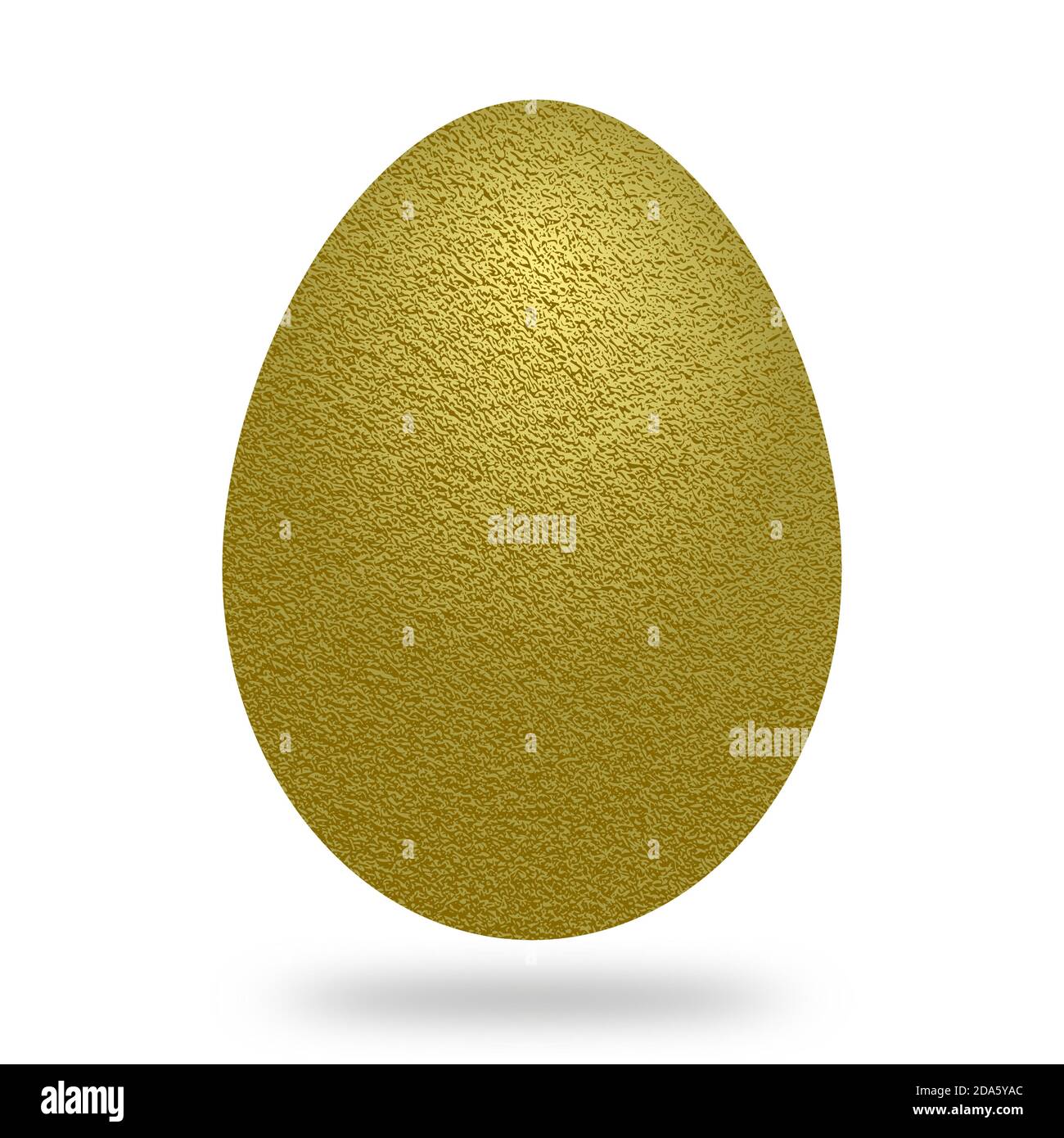 Illustration of a Golden Egg isolated on white background. Golden ...
