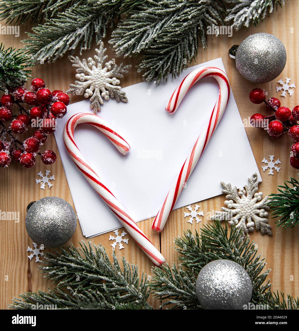 Christmas wooden background, card with christmas decoration, christmas ...