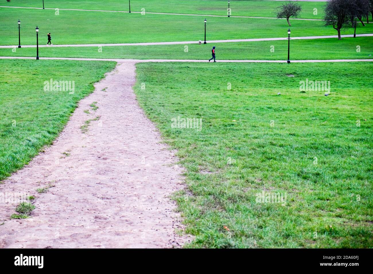 Worn and damaged path Primrose Hill Stock Photo - Alamy