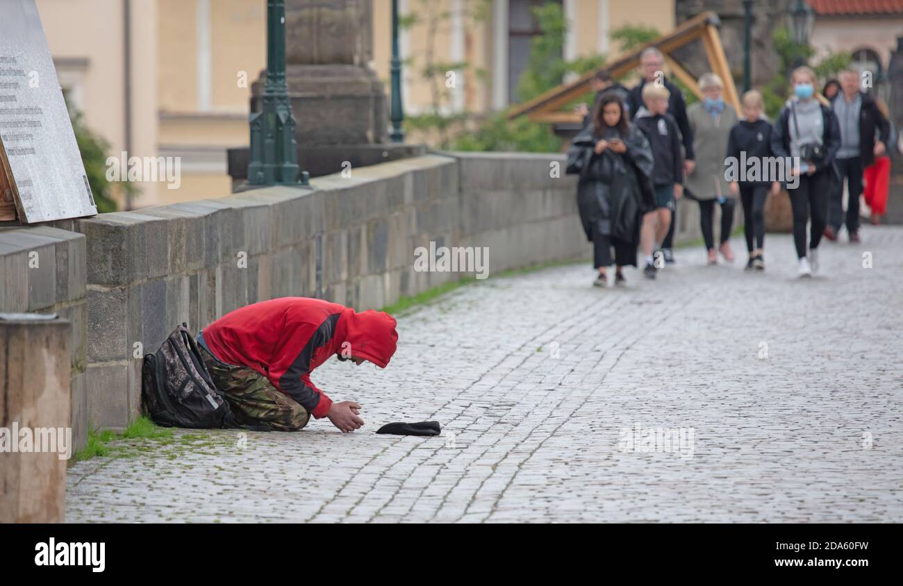 Prague begging hi-res stock photography and images - Alamy