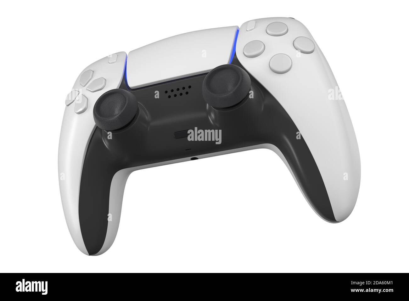 Realistic video game controller isolated on white with clipping path ...