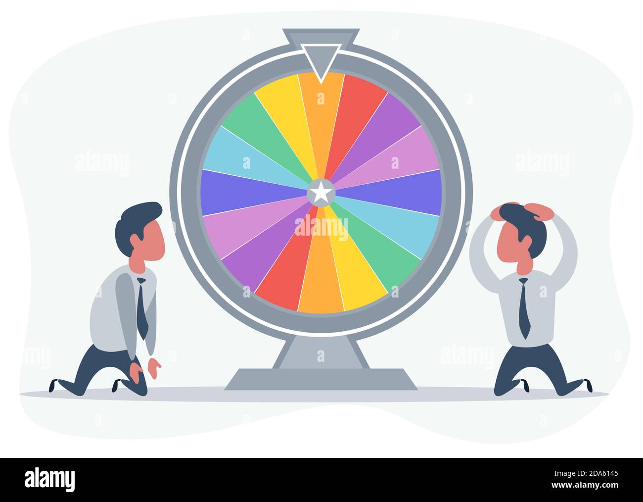 Prize Wheel Cartoon
