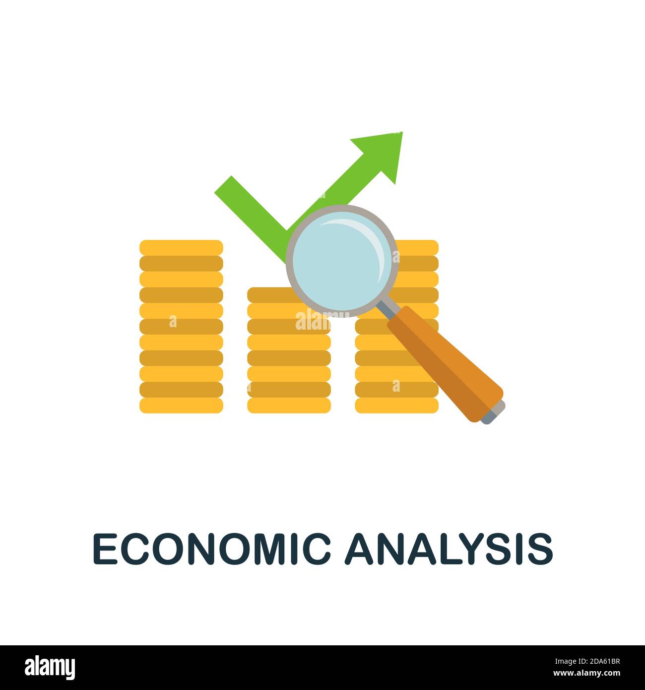 Economic Analysis icon. Simple element from economic collection ...