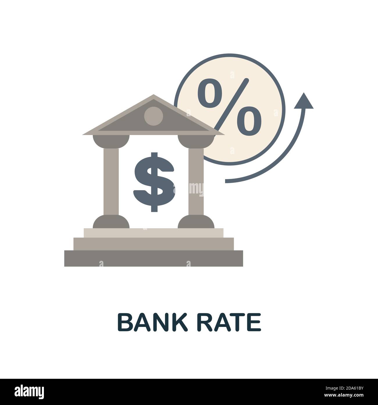 Bank Rate icon. Simple element from economic collection. Creative Bank ...