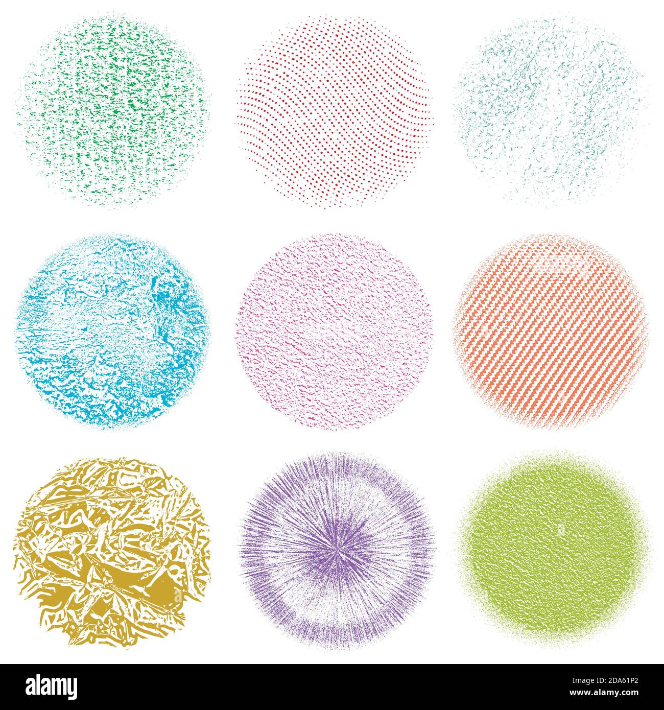 Set of grunge circles. Damage round grunge shape silhouette. Circle ...