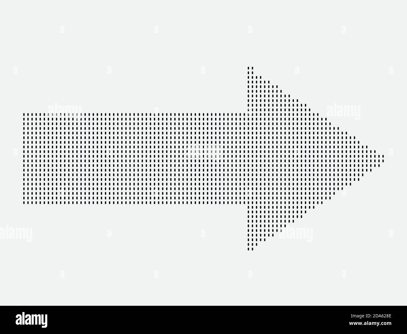 Linear Dots Arrow . Arrow Design . Vector Arrow Background . Arrow Icon ...