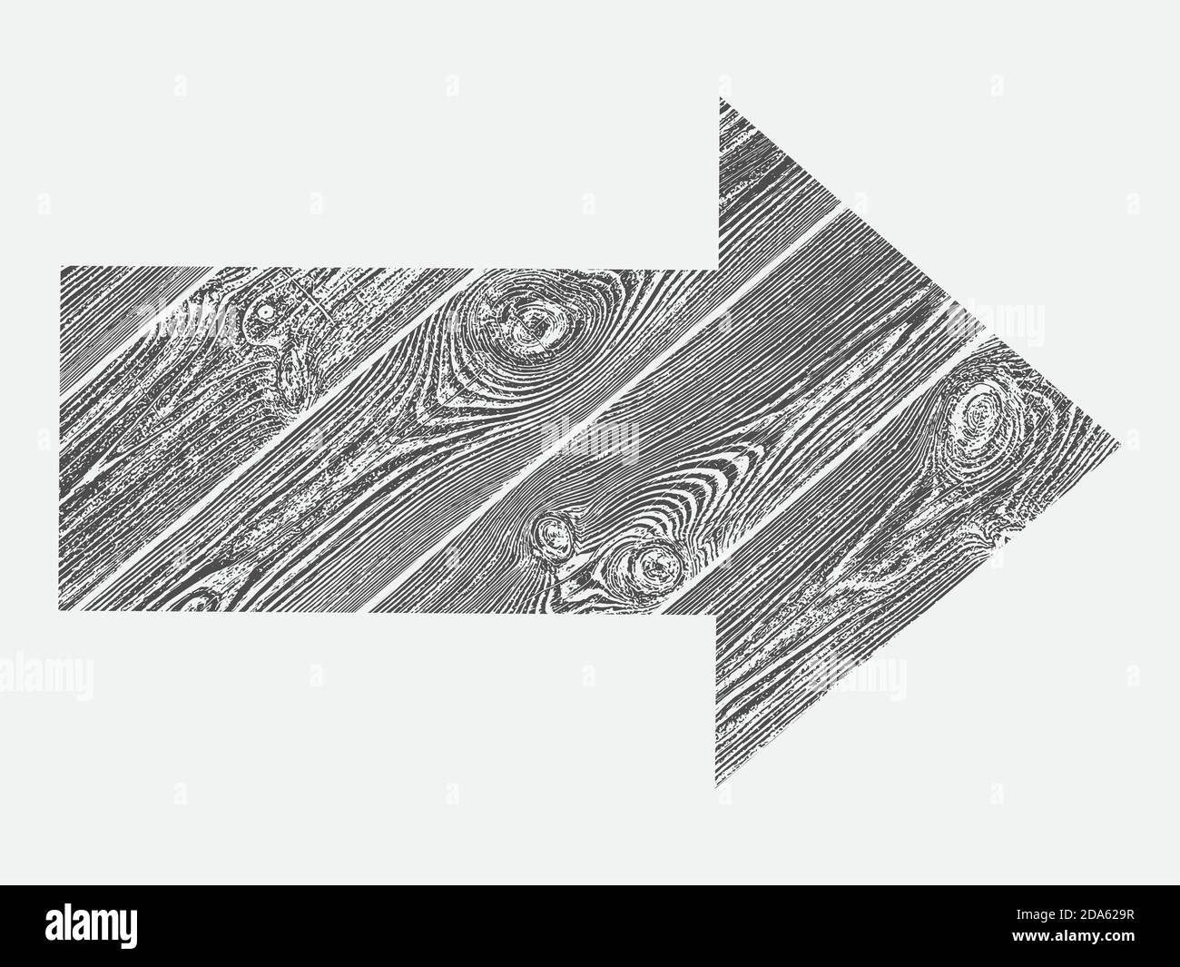 Arrow Design . Vector Arrow Background . Wood grunge texture. Natural ...