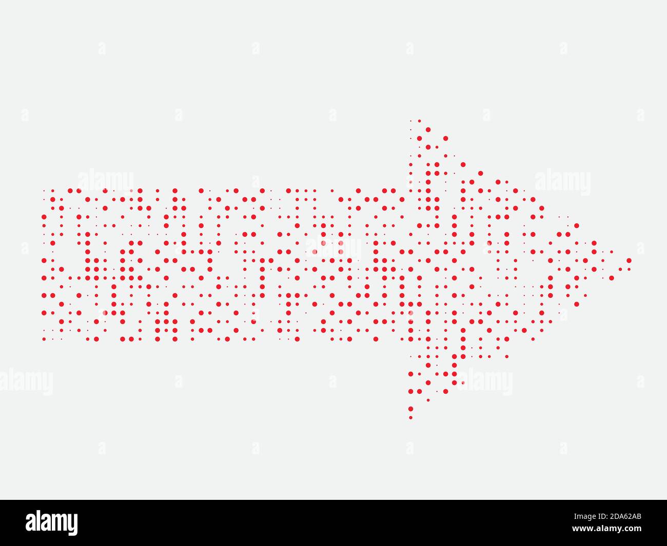Linear Dots Arrow . Arrow Design . Vector Arrow Background . Arrow Icon ...