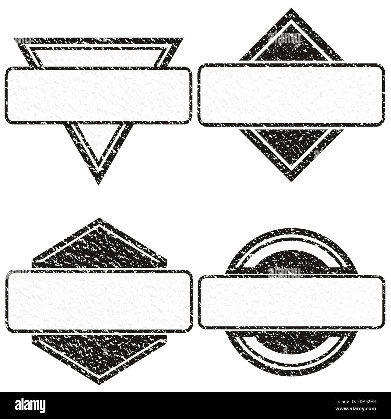 Vector Stamp without text. Set of Stamps . Grunge Rubber Texture Stamp ...