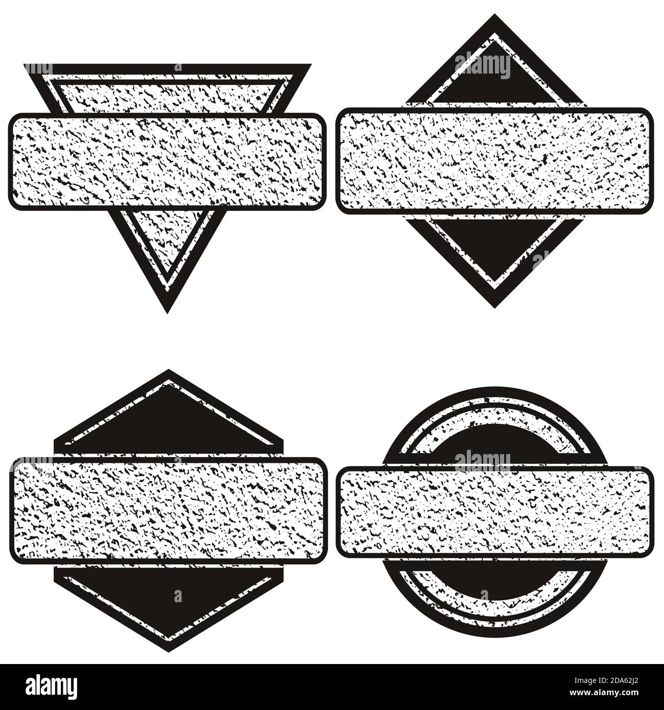 Vector Stamp without text. Set of Stamps . Grunge Rubber Texture Stamp ...