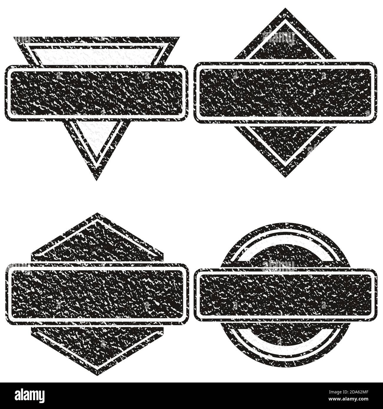 Vector Stamp without text. Set of Stamps . Grunge Rubber Texture Stamp ...