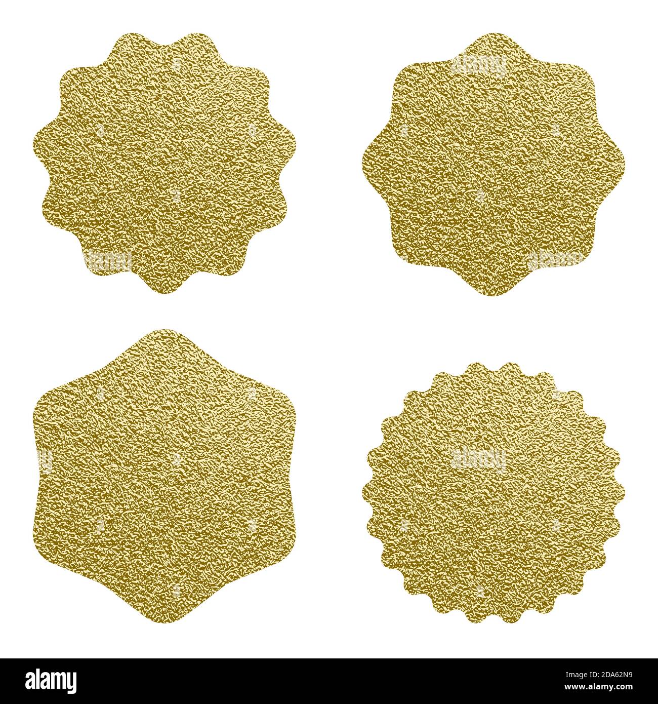 Vector Stamp without text. Set of Stamps . Gold Stamps . Grunge Rubber ...