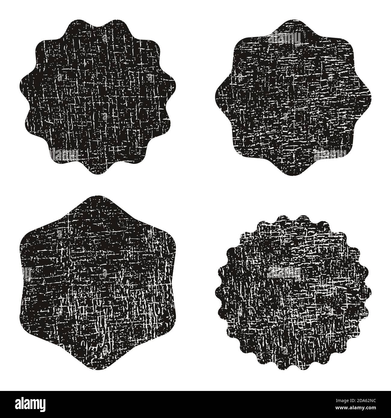 Vector Stamp without text. Set of Stamps . Black Stamps . Grunge Rubber ...