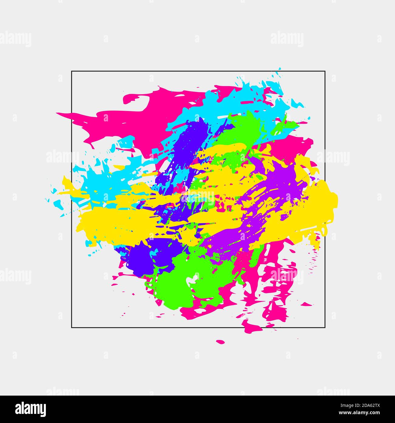 Abstract grunge painted scratched texture. Vector illustration Stock ...