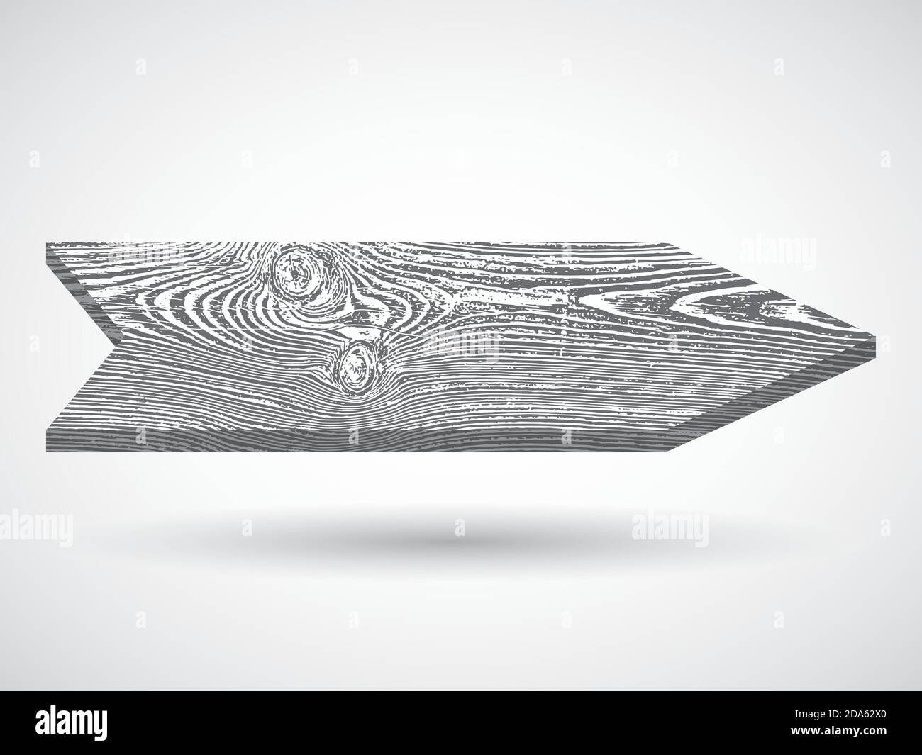 Wooden arrow board. Realistic wooden board. Vector texture. Arrow for ...
