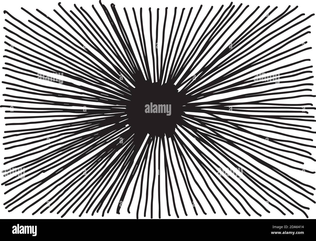 illustration vector hand drawn doodle of starburst isolated on white ...