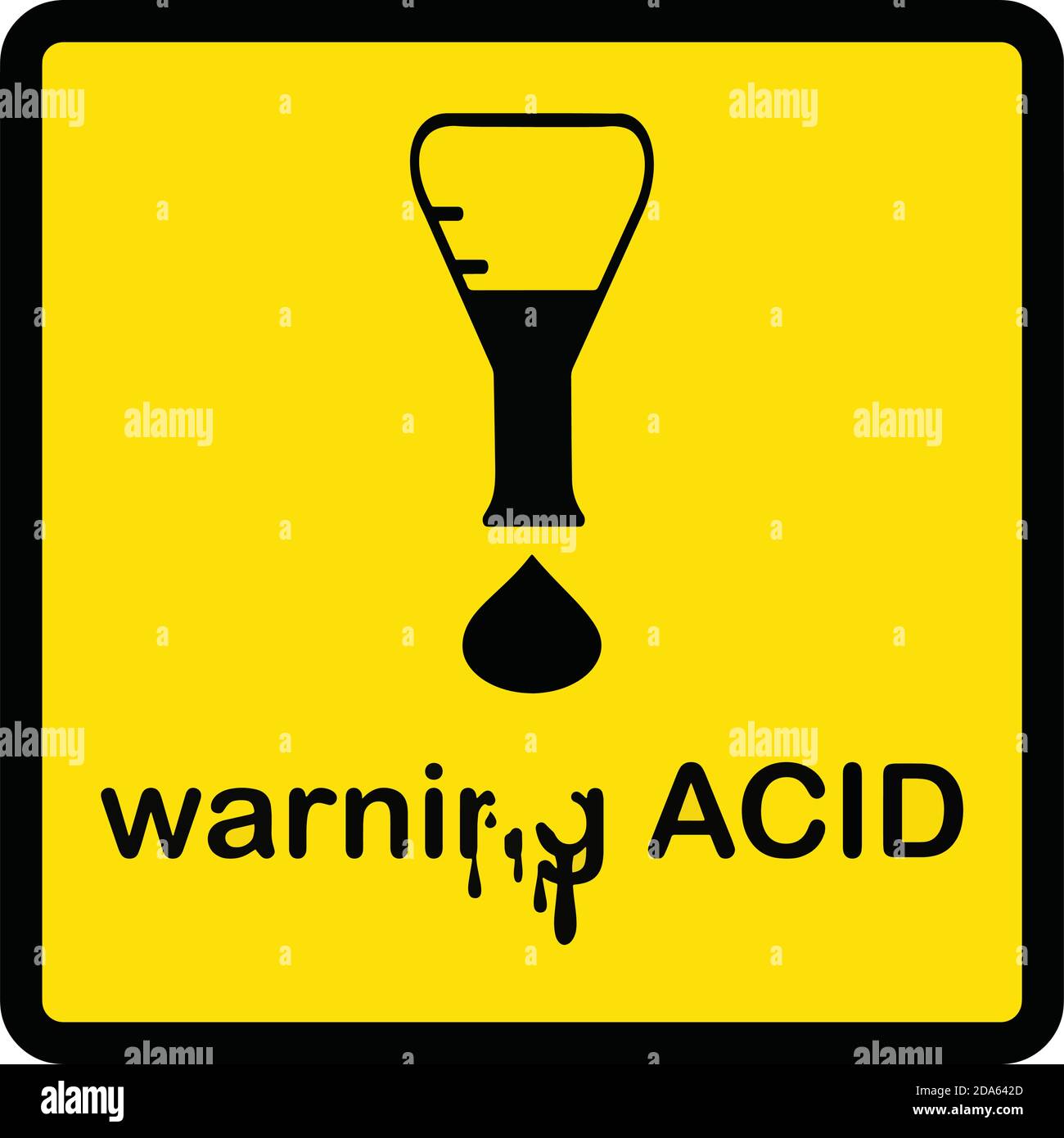 Chemical spill warning sign hi-res stock photography and images - Alamy