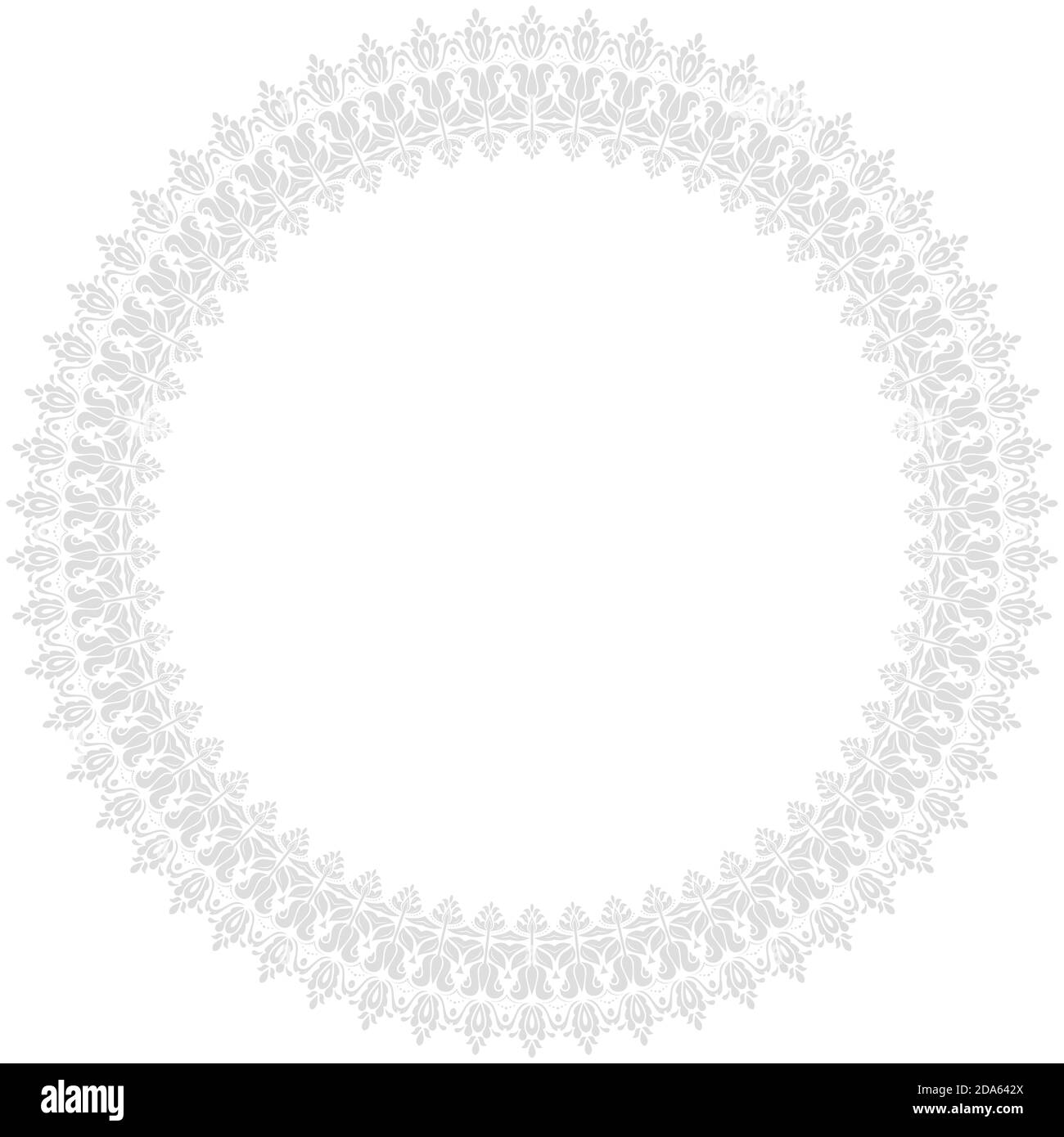 Floral Vector Round Frame Stock Vector Image & Art - Alamy