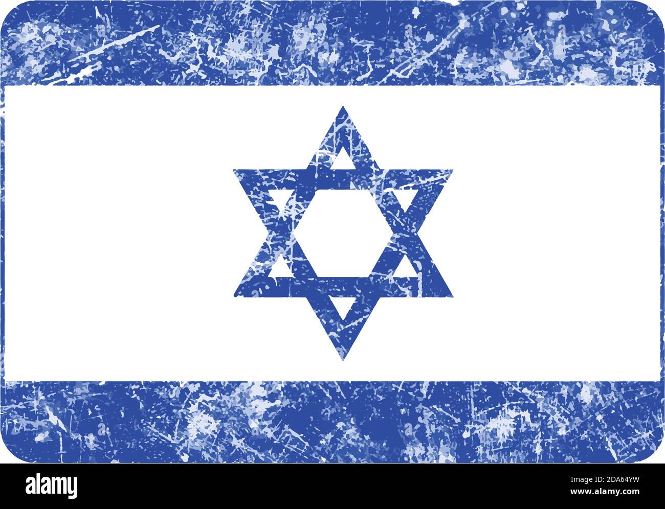 illustration vector grunge stamp flag of Israel country Stock Vector ...