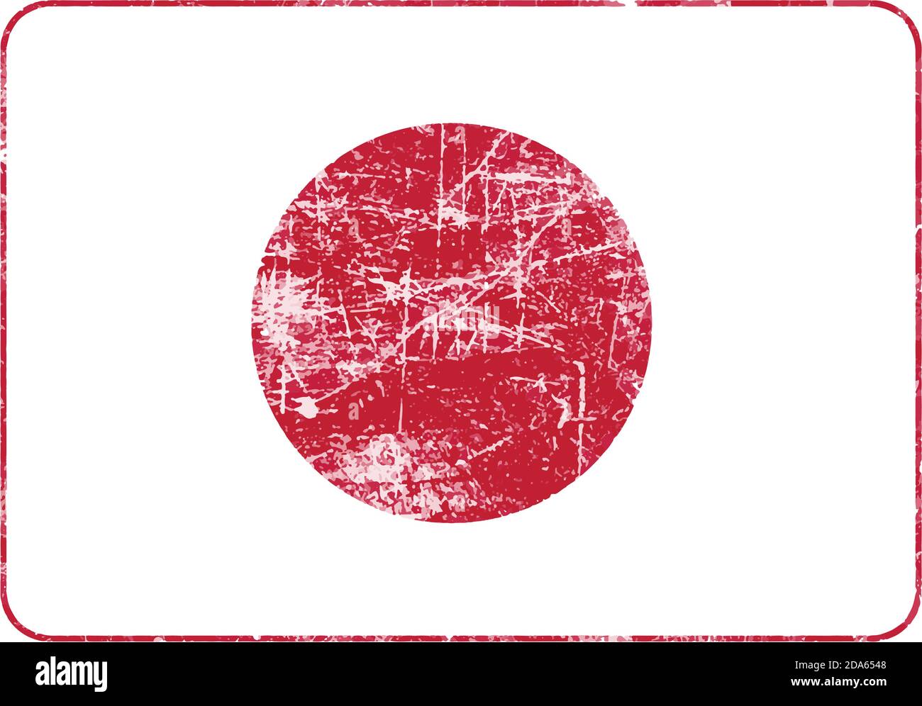 illustration vector grunge stamp flag of Japan country Stock Vector ...