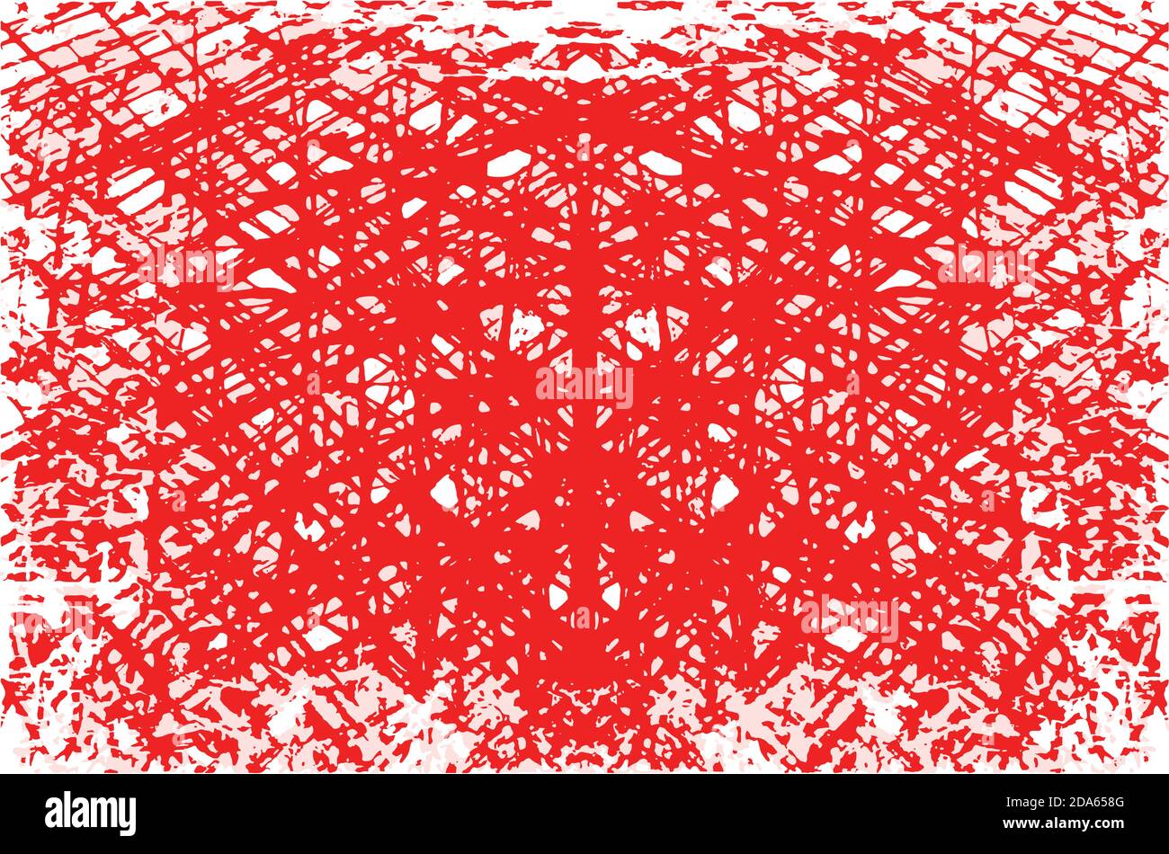 red rectangular grunge stamp with blank siolated on white background ...