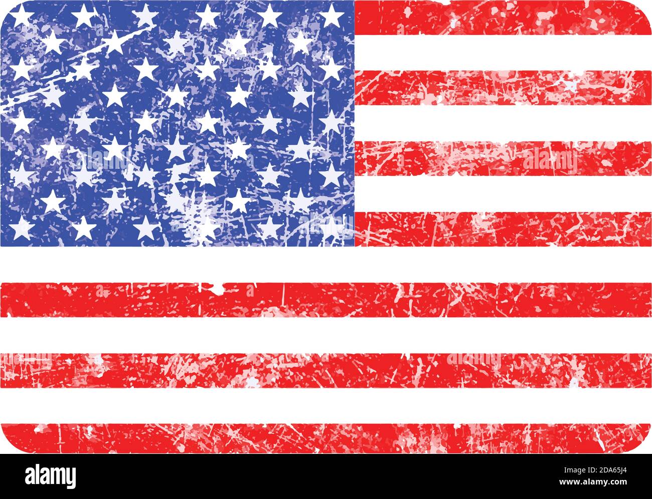 illustration vector grunge stamp flag of United states country Stock ...